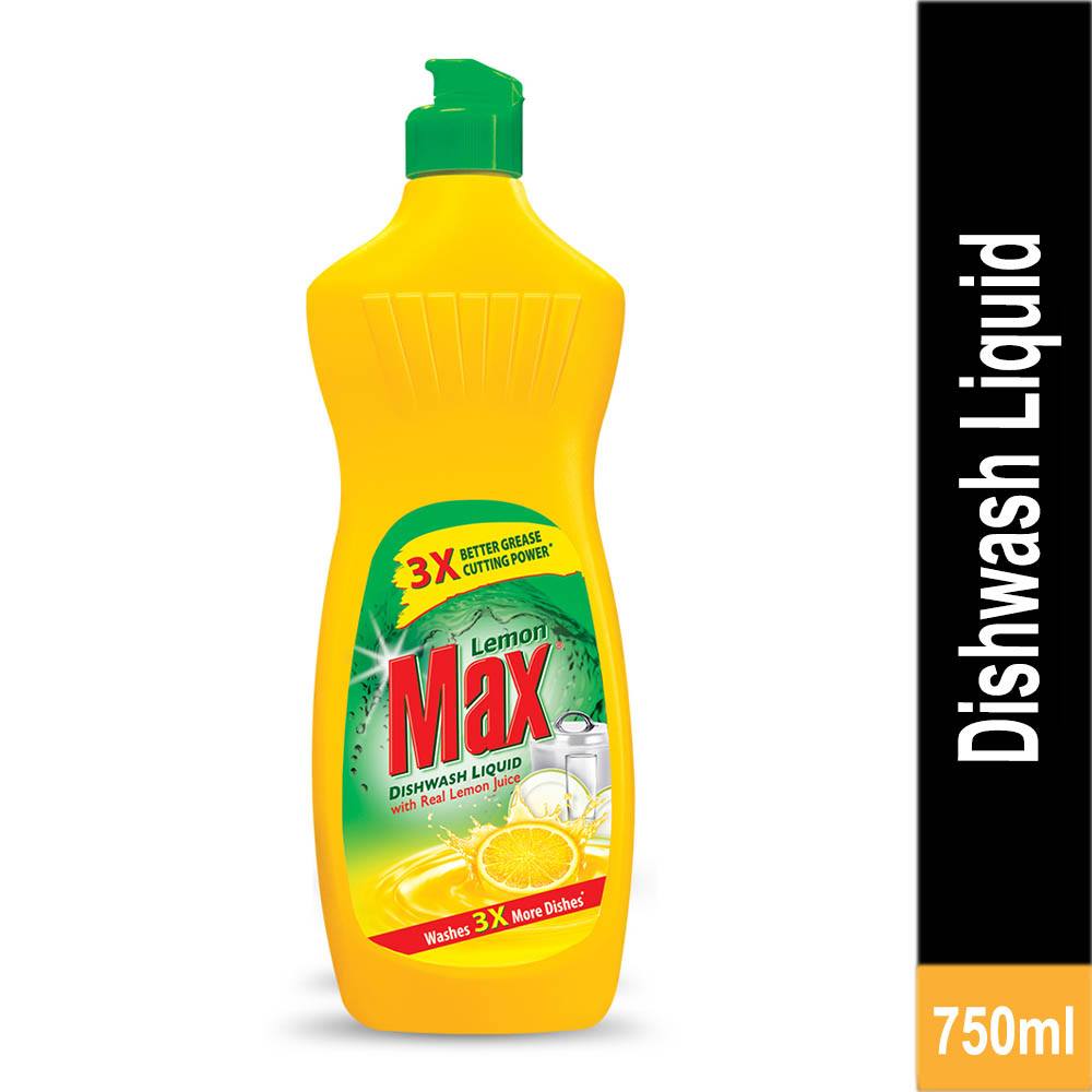 Buy Lemon Max Dishwash Liquid Bottle 750ml At Best Price - GrocerApp
