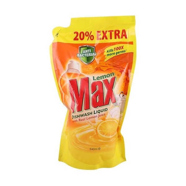Buy Lemon Max Dishwash Liquid Anti Bacterial At Best Price - GrocerApp