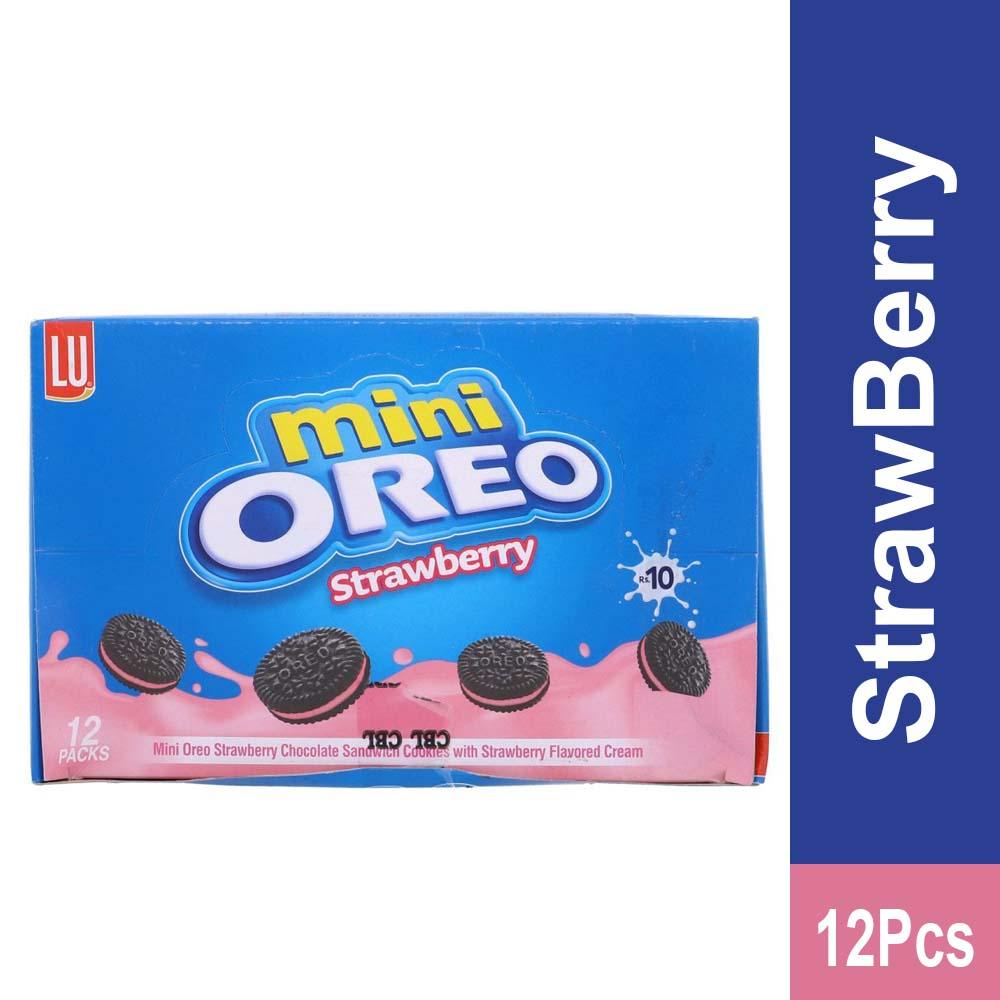 Buy Lu Oreo Mini Strawberry Bar Pack Box (CL) At Best Price - GrocerApp