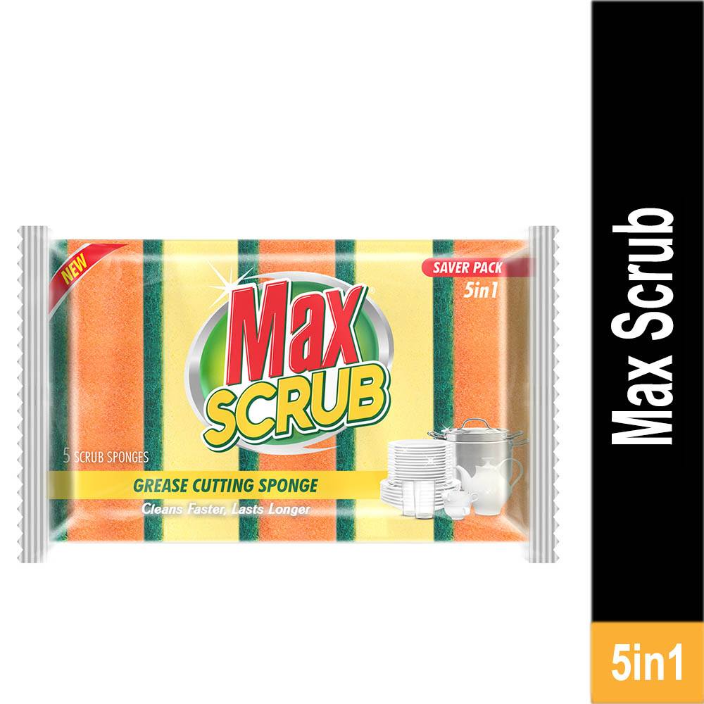 Buy MaxScrub SP with Sponge -Multi (5 in 1) At Best Price - GrocerApp