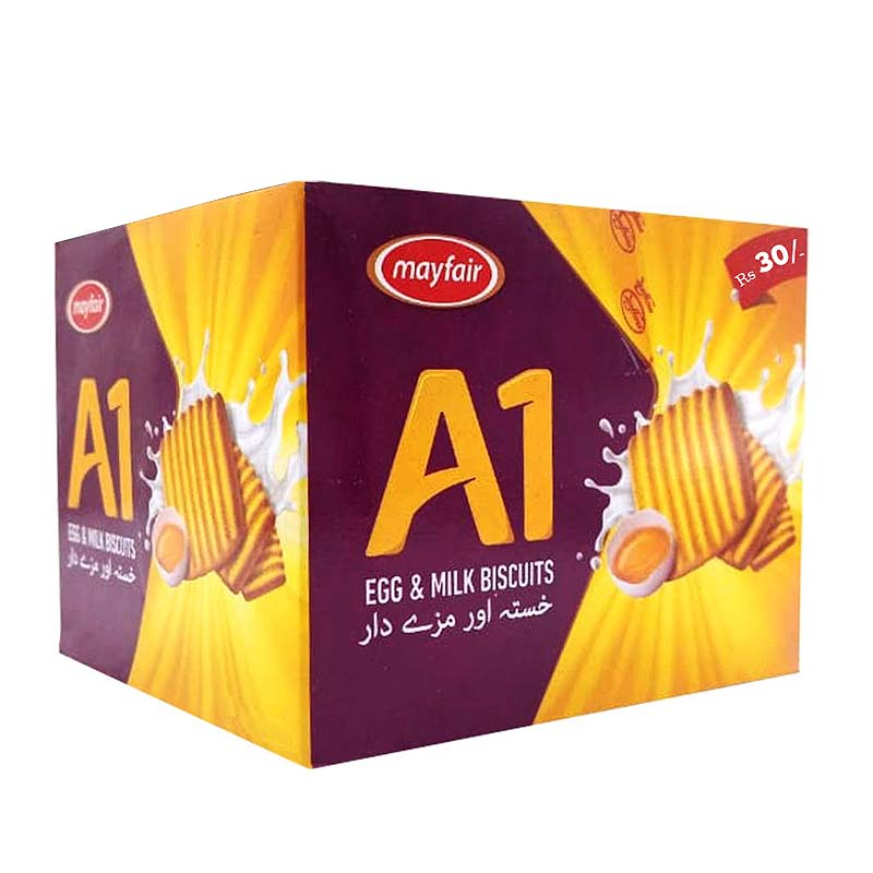 Buy MAYFAIR A1 BISCUITS JHR RS.30 (1x8) BOX At Best Price - GrocerApp