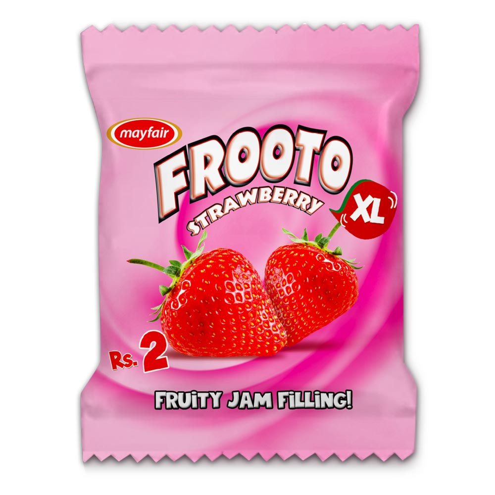 Buy Mayfair Frooto Strawberry XL Fruity Jam Filling 25Pcs Pack At Best ...