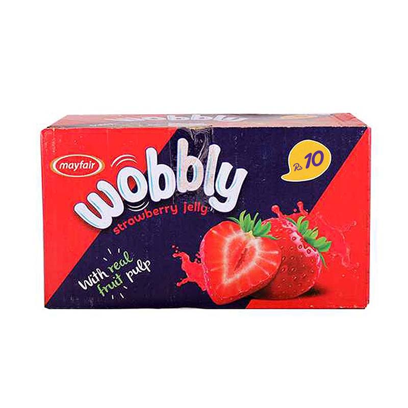 Buy Mayfair Wobbly Strawberry Jelly Rs 10 1x18 At Best Price Grocerapp