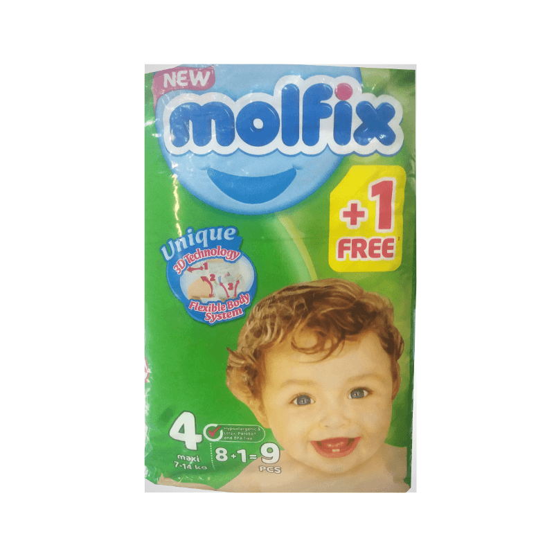 Buy Molfix Maxi 4 Unique Flexible Diapers (7-14)kg: Diaper