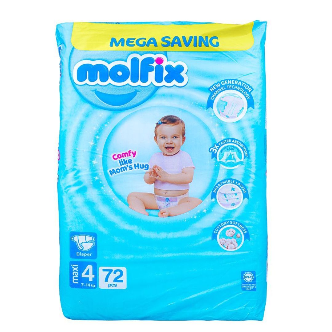 Buy Molfix Mega Saving Maxi Size 4 (7-14 Kg) At Best Price - GrocerApp