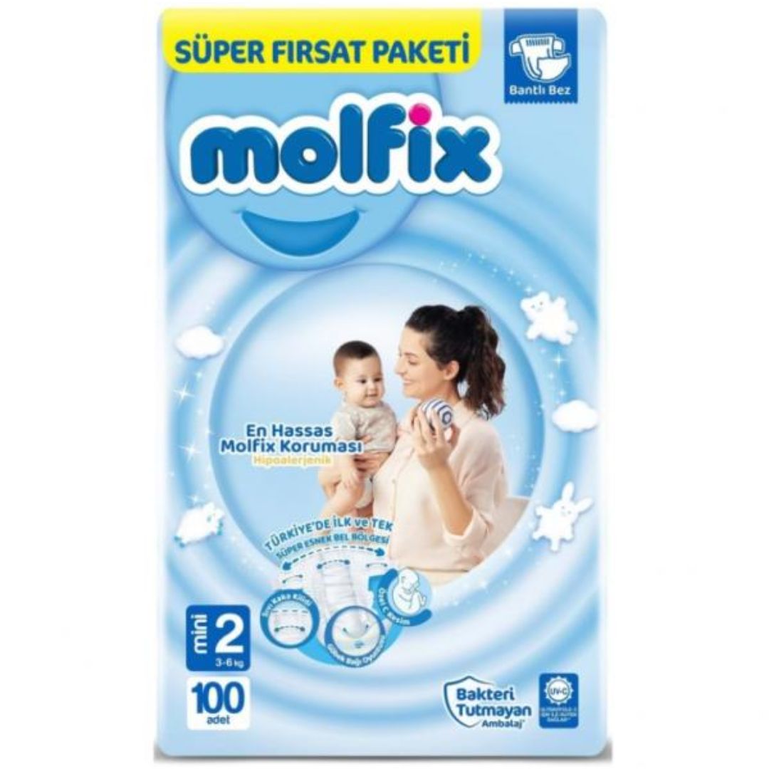 Buy Molfix Mega Saving Maxi Size 2 (3-6 Kg) At Best Price - GrocerApp
