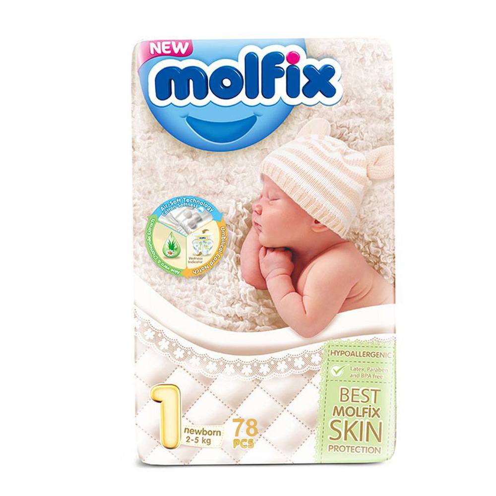Buy Molfix New Born 1 (2-5) kg 84 PCS At Best Price - GrocerApp