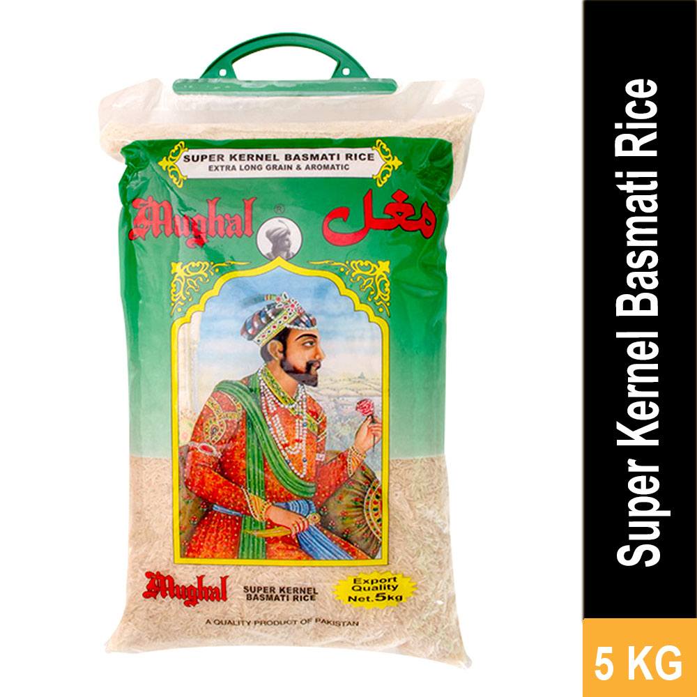 Buy Mughal Super Kernal Basmati Rice 5KG At Best Price - GrocerApp