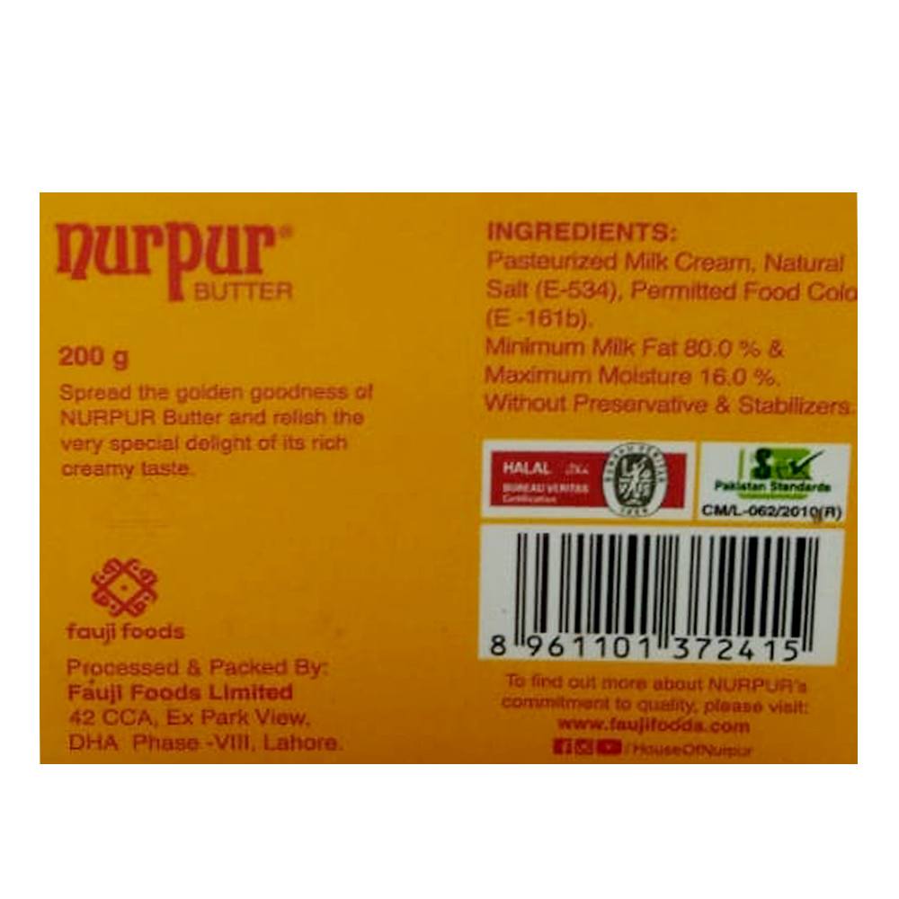 Buy Nurpur Butter Tub: Cream & Butter online - Grocerapp.pk