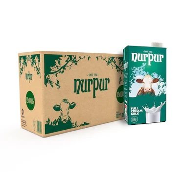 Nurpur Full Cream Milk Carton 1Ltr (1x12)