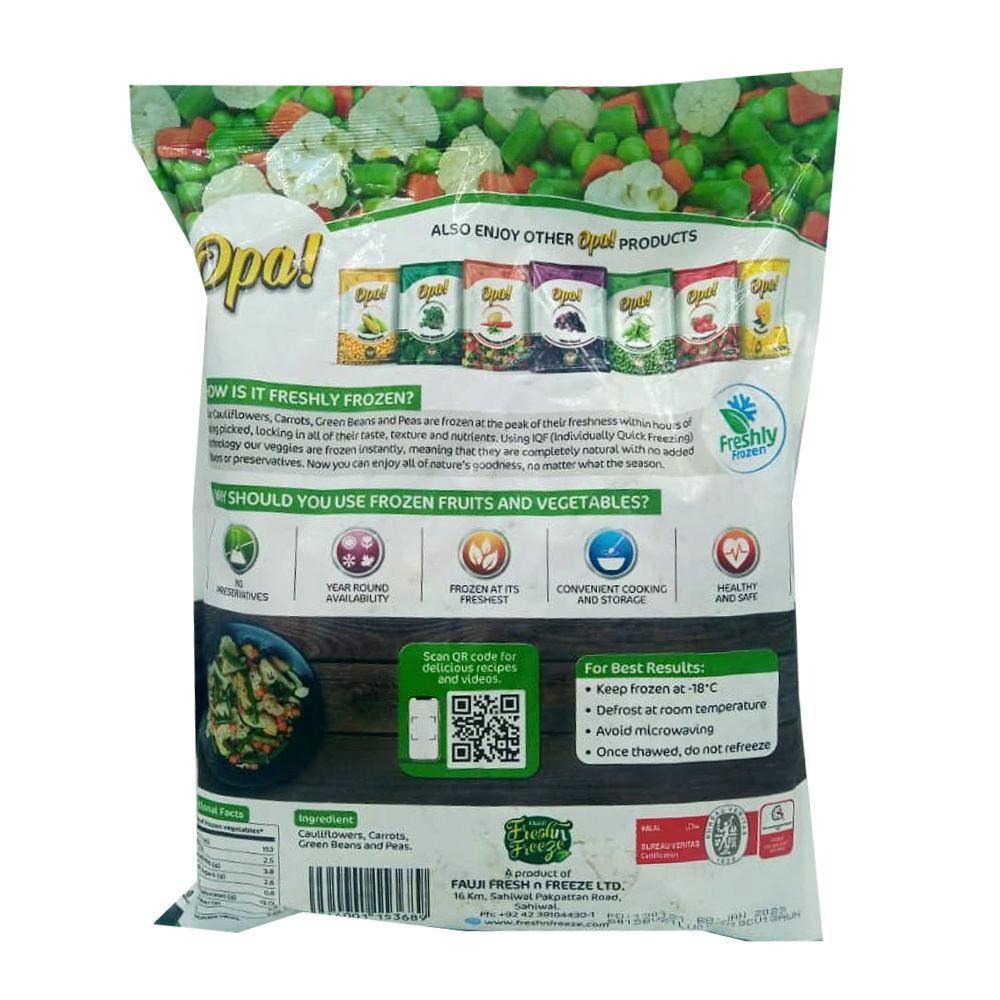 Buy Opa Flavorful 4 Way Mix Vegetables (Peas,Carrot,Green Beans ...