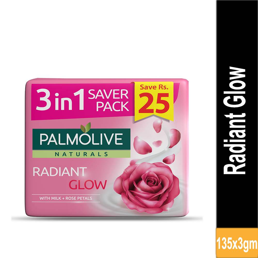 Buy Palmolive Naturals Bar Soap Saver Pack 135gx3 - Radiant Glow At ...