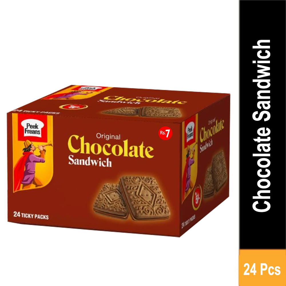 Buy Peak Freans Chocolate Sandwich Ticky Pack Box At Best Price - GrocerApp