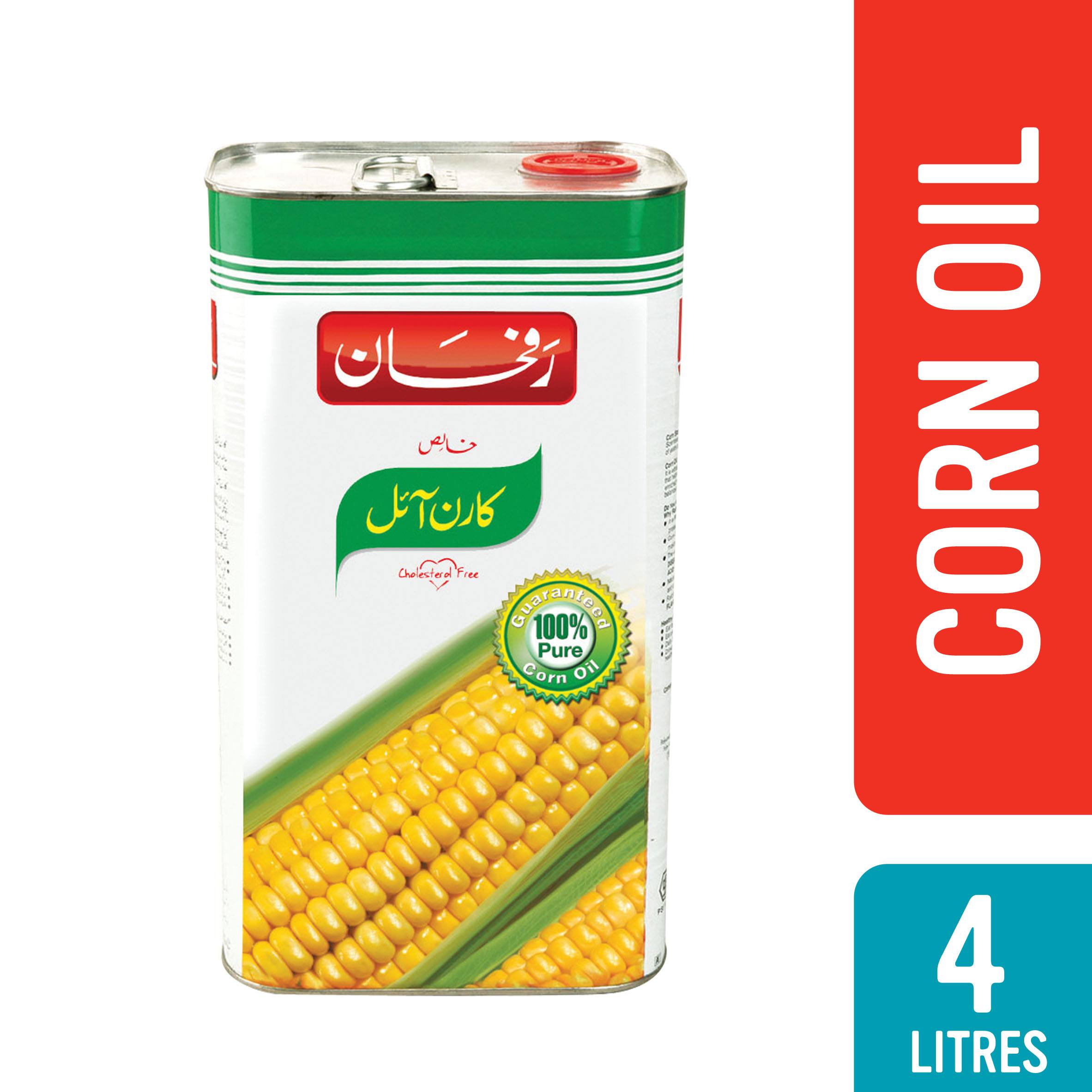 Buy Rafhan Corn Oil 4 Litre Tin At Best Price - GrocerApp
