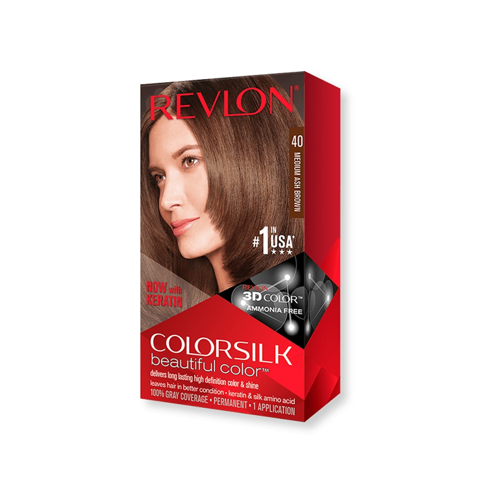 Buy Revlon Colorsilk 40 Medium Ash Brown At Best Price - GrocerApp