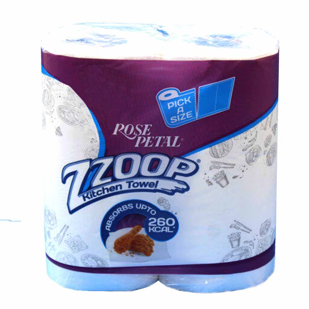 Buy Rose Petal Zoop Kitchen Towel Tissue 2 Ply 2 Roll: Tissue Papers ...
