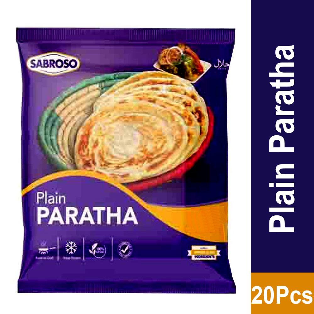 Buy Sabroso Plain Paratha 20 Pieces At Best Price - GrocerApp