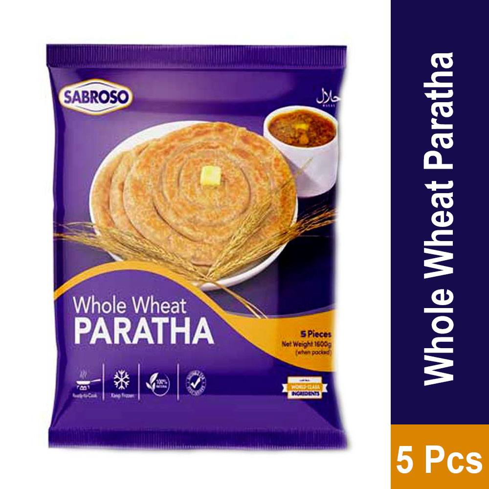 Buy Sabroso Whole Wheat Paratha 5 Pieces At Best Price - GrocerApp