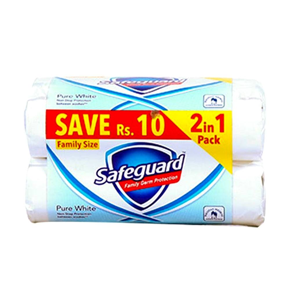 Buy Safe Guard Pure White Soap 2 in 1 Pack Save Rs.10 At Best Price ...