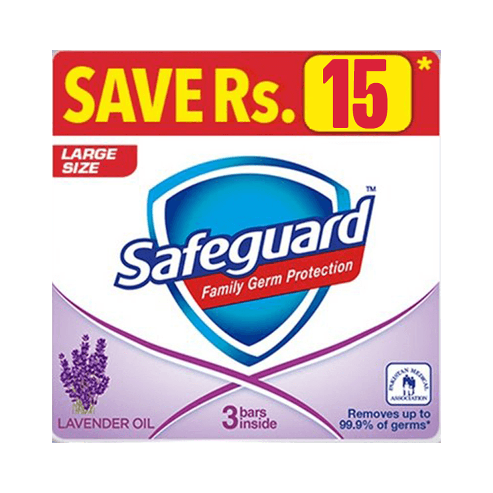 Buy Safeguard Lavender Pack of 3 Save Rs.15 At Best Price - GrocerApp