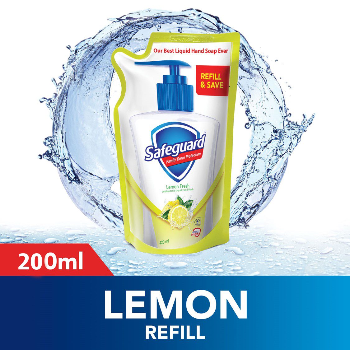Buy Safeguard Lemon Fresh Antibacterial Refill Handwash At Best Price