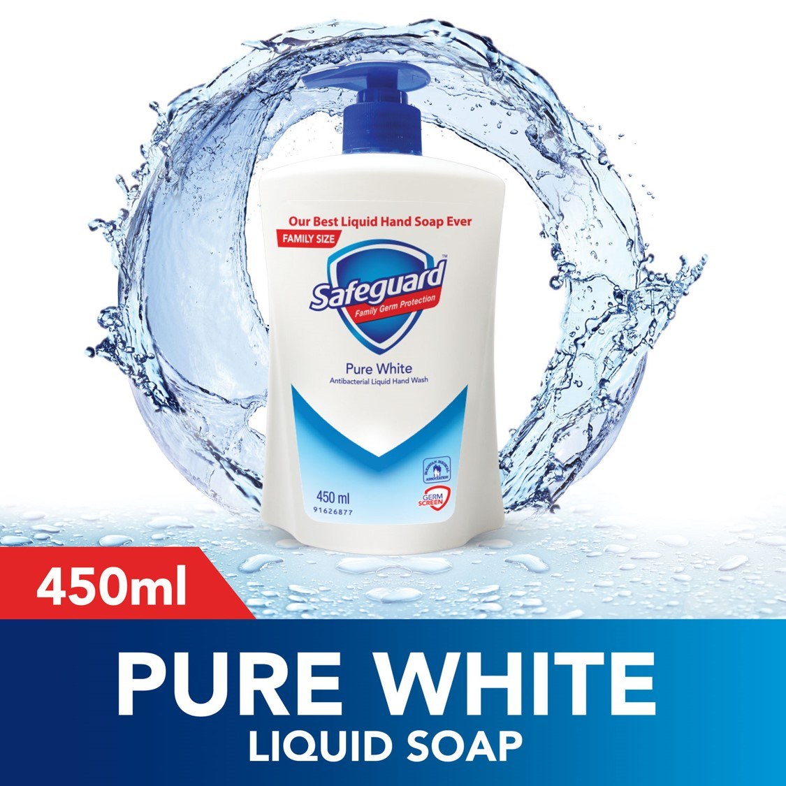 Buy Safeguard Pure White Anti Bacterial Hand Wash At Best Price - GrocerApp