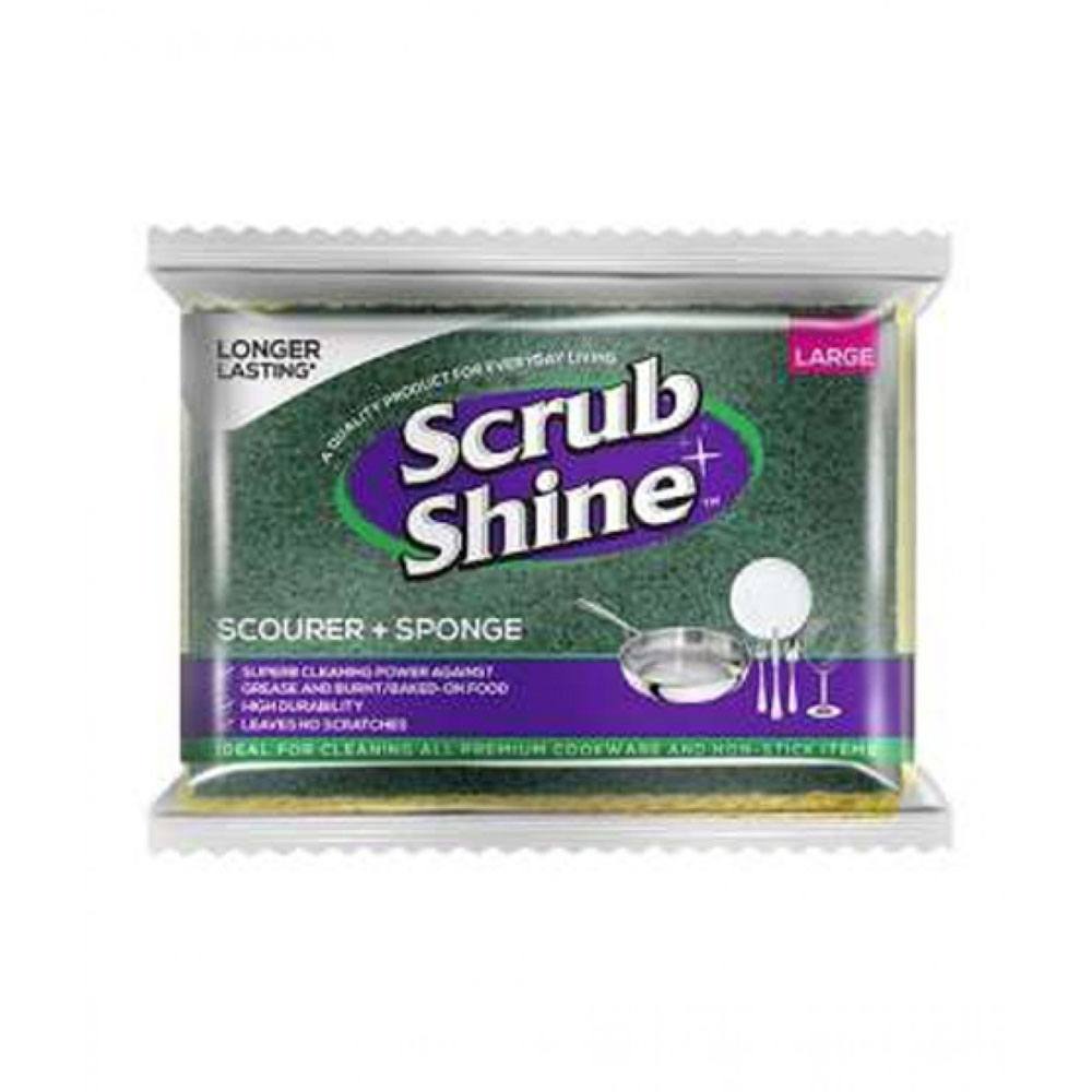 Buy Scrub Shine Scourer + Sponge Large At Best Price - GrocerApp