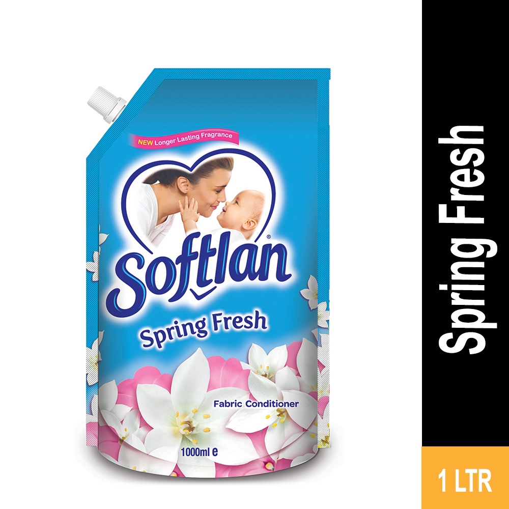 Buy Softlan 1 Liter Pouch Spring Fresh - Fabric Conditioner At Best ...