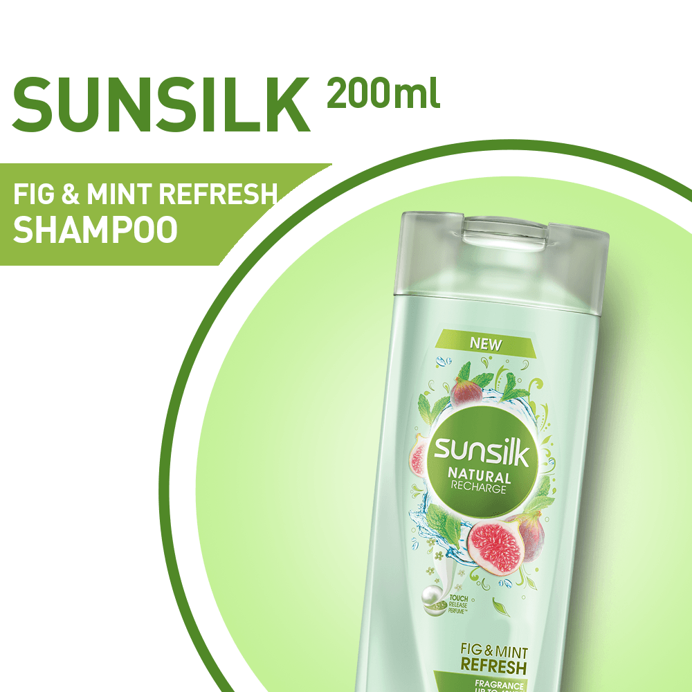 Buy Sunsilk Natural Recharge Fig & Mint Shampoo At Best Price - GrocerApp