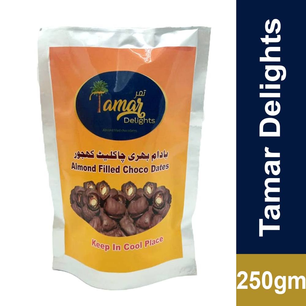Buy Tamar Delights Almond Filled Choco Dates Pouch At Best Price ...