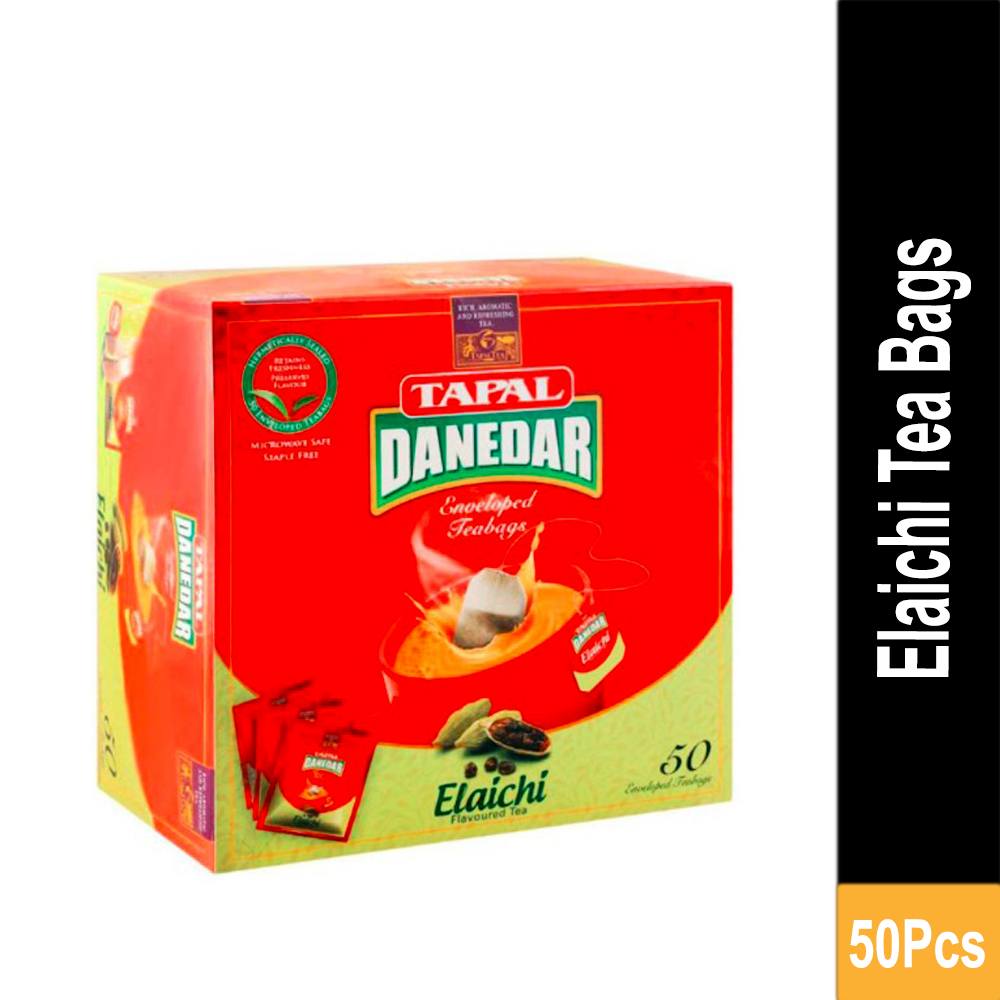 Buy Tapal Danedar Elaichi Flavour enveloped tea bags 50 Tea Bags At Best Price - GrocerApp