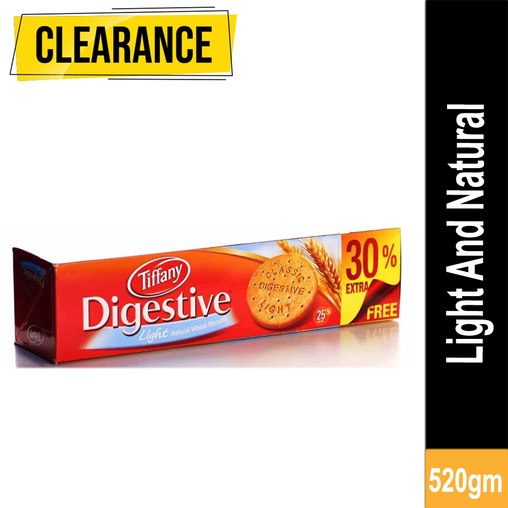 Tiffany Digestive Light Natural Wheat Biscuits