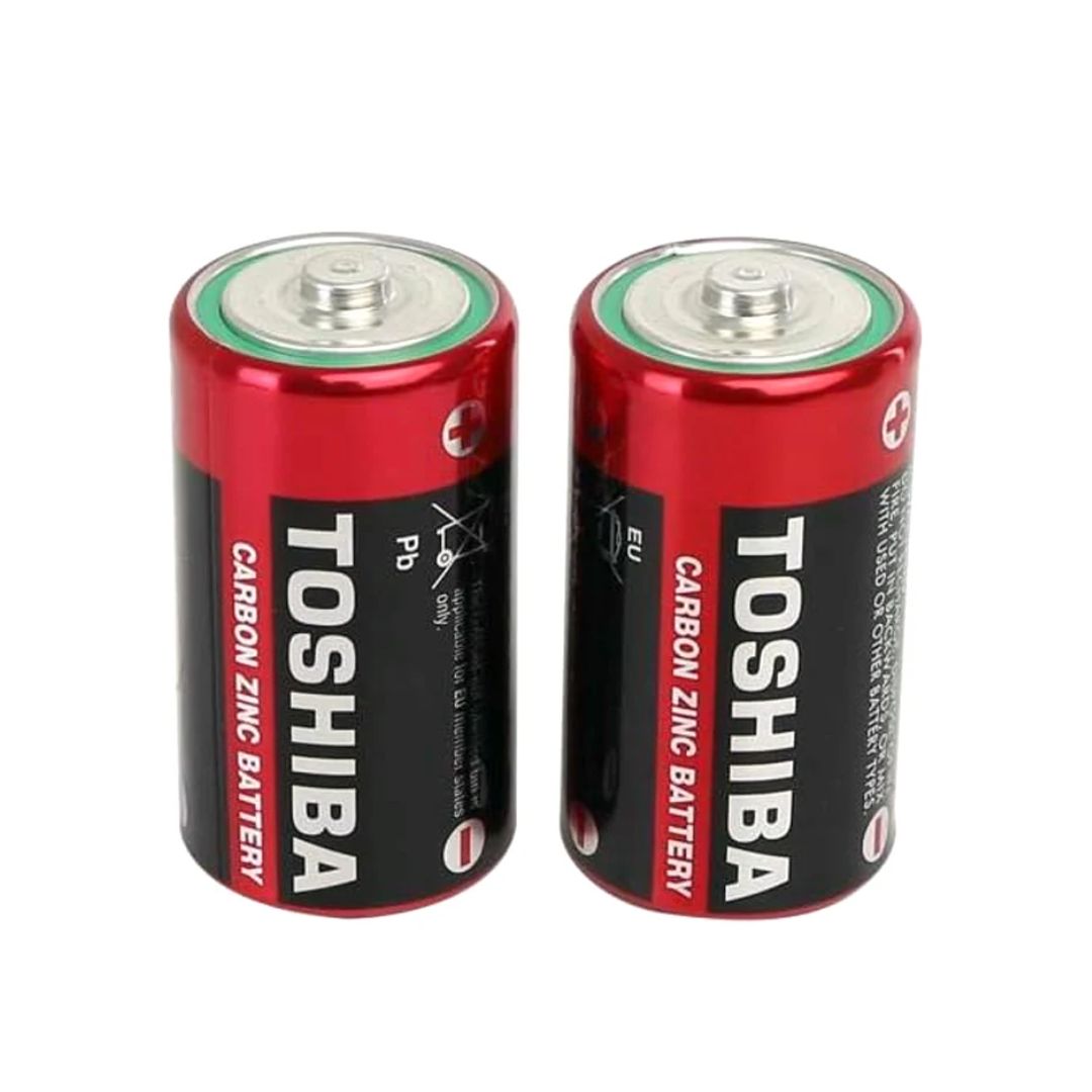 Toshiba Carbon Zinc Battery D-Size (2 Cells)