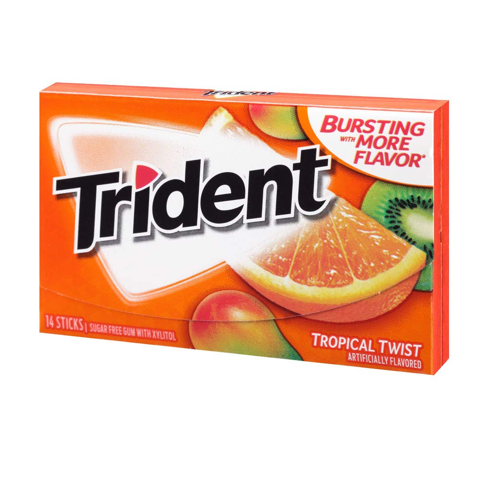 Buy Trident Tropical Twist (Sugar Free Gum) At Best Price - GrocerApp
