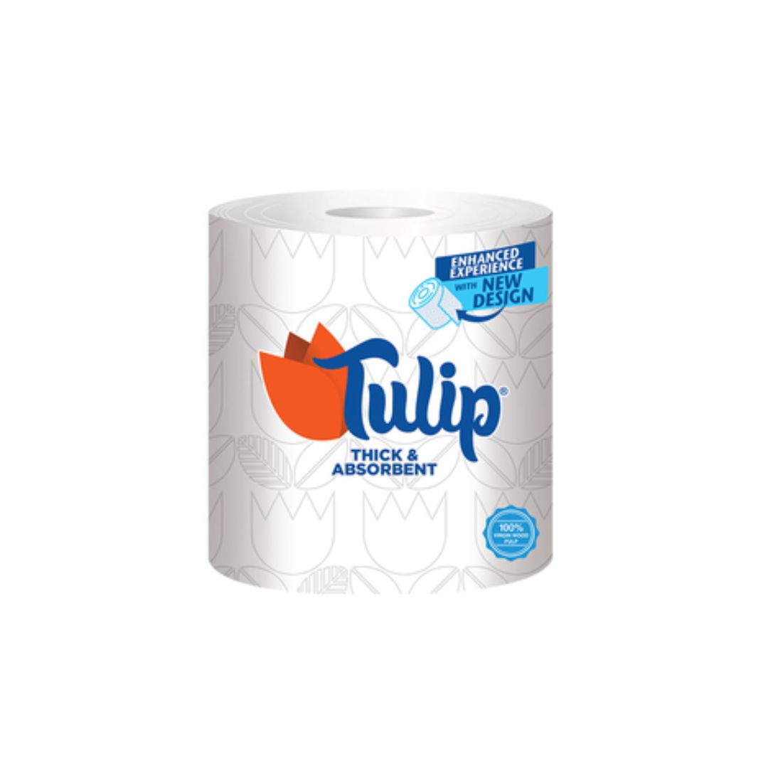 Tulip Toilet Roll White