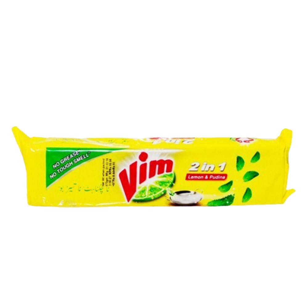 Buy Vim 2 in 1 Lemon & Pudina Dishwash Bar At Best Price - GrocerApp