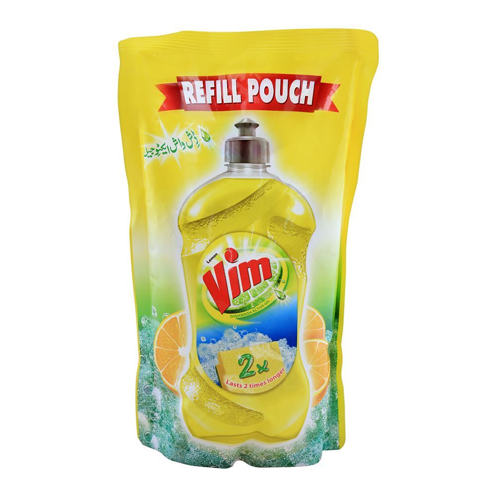 Buy Vim Dishwash active gel (Refill pouch) At Best Price - GrocerApp