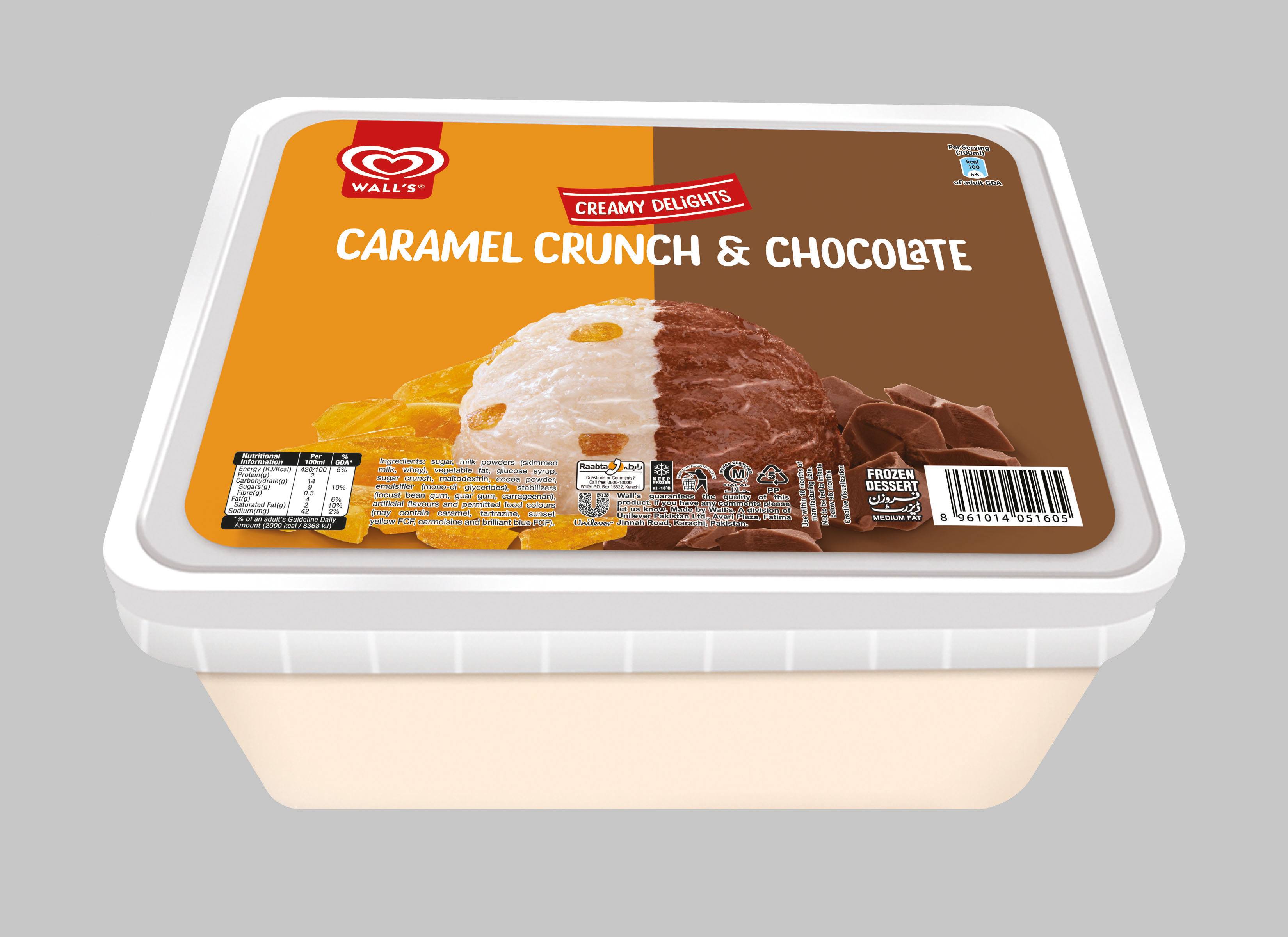 Buy Walls Carame Crunch Chocolate Bucket At Best Price - GrocerApp