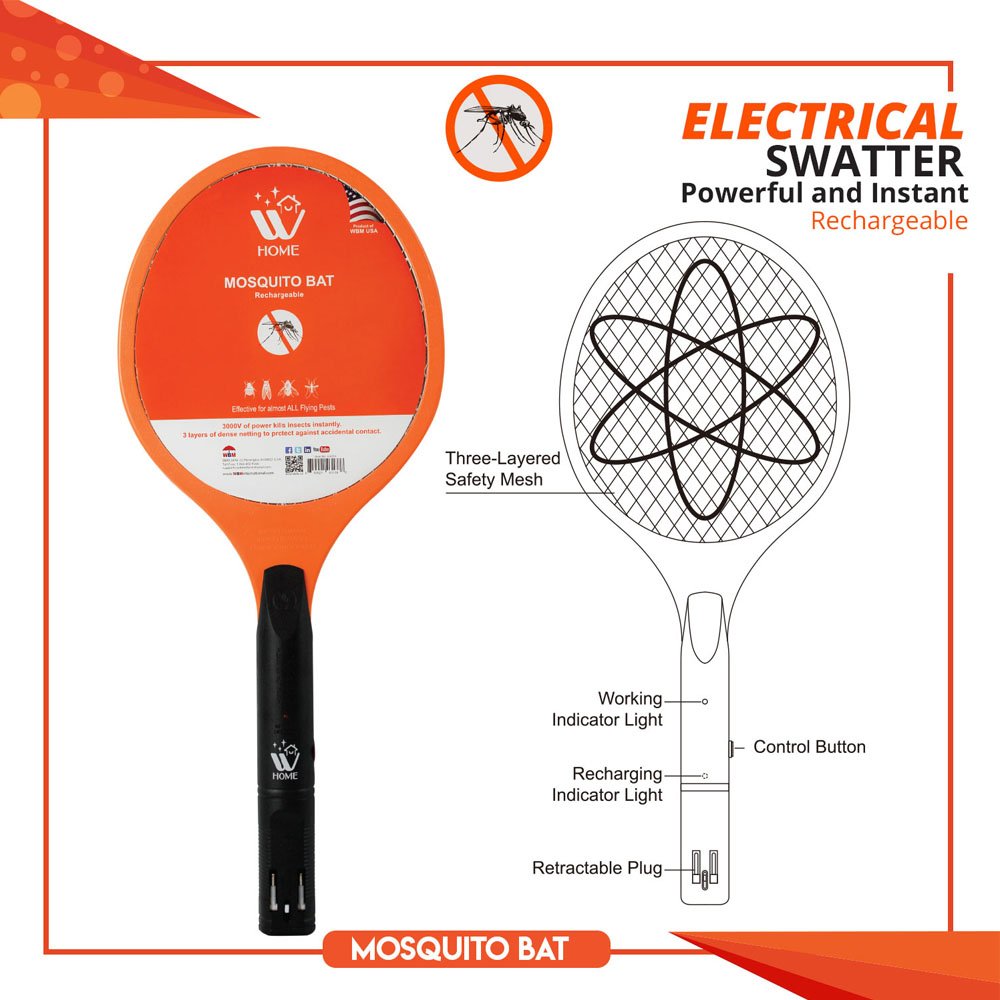 Buy WBM Mosquito Rechargeable Mosquito Killer Racket At Best Price ...