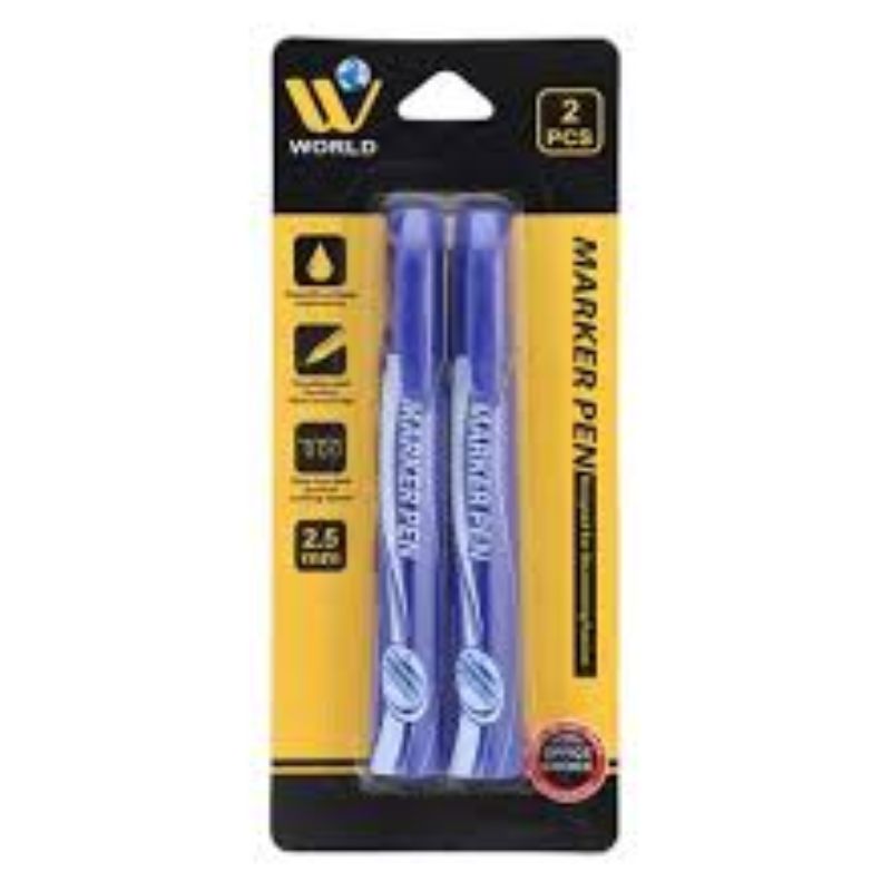 Buy World Marker Pen Blue Color At Best Price - GrocerApp